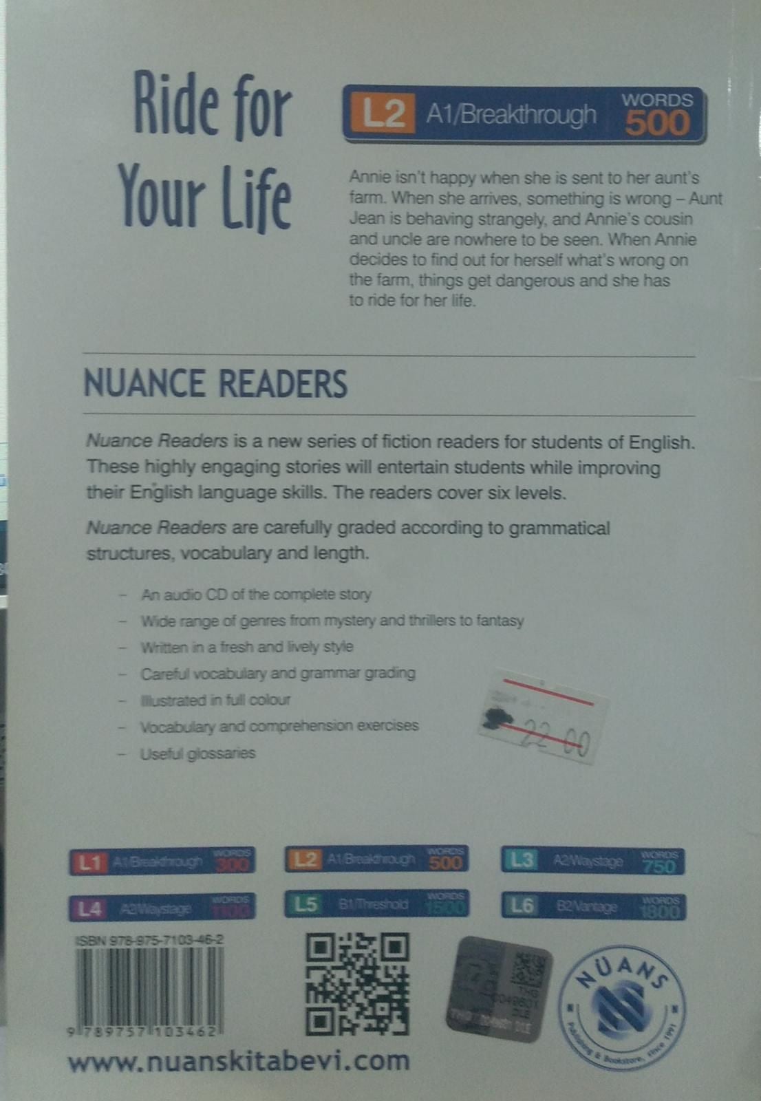 RIDE FOR YOUR LIFE - (Nuance Readers